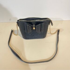 Crossi | Bags | Elegant Black Bow Crossbody Bag | Poshmark